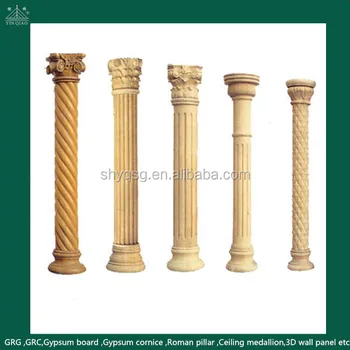 Wholesale Decorative Construction Material Grc Roman Pillars Column ...