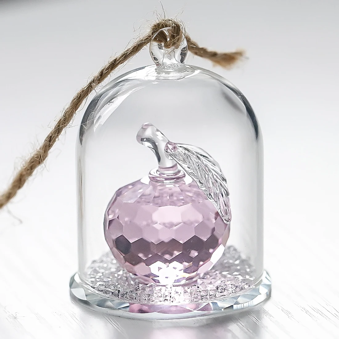 H&d Crystal Clear Apple In Terrarium Paperweight Crafts&collection ...