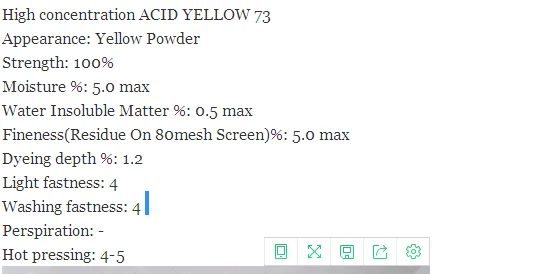 Acid Yellow 73 - Fluorescent Sodium Fluorescein JQ-751