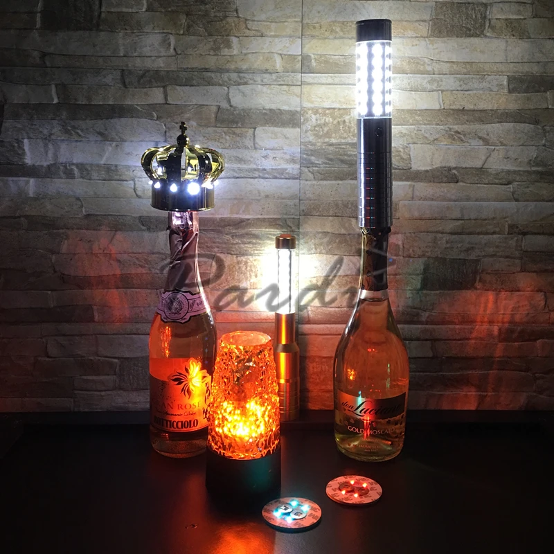Nightclub Led Flashing Champagne Bottle Crown Cap - Buy Led Crown ...
