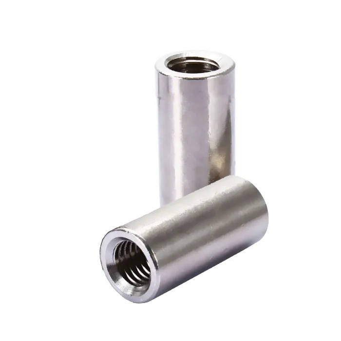 Small Round Coupling Long Nut M3 M4 M5 M6 M8 M10 M12 M14 M16 M18 Coarse ...