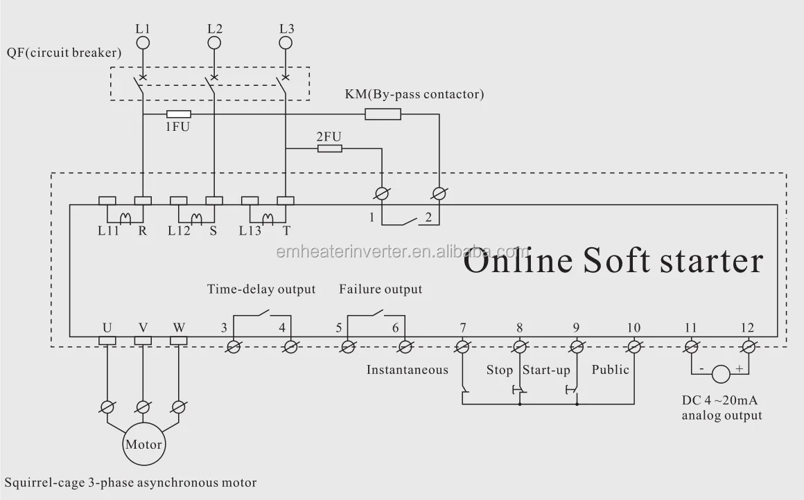 7.5kw 15a Motor Ac Electronic Soft Starter With Built-in Bypass ...