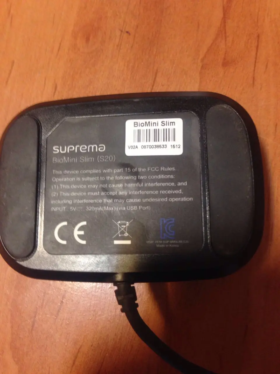 Suprema Biomini Slim USB Fingerprint Reader - Secure & Convenient