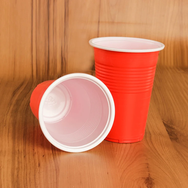 16oz Red Pp Disposable Plastic Beer Pong Set Cup For Party Game - Buy ...