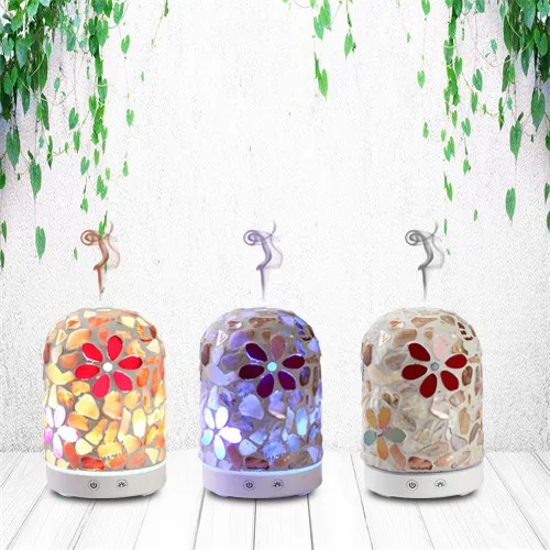 Wholesale Alibaba Best Sellers Mosaic Flower Glass Aroma Oil Diffuser ...