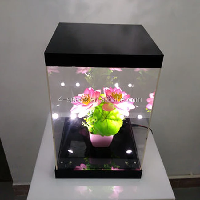 Wholesale Acrylic Flower Showcase Or Box With Led Light For Showing ...