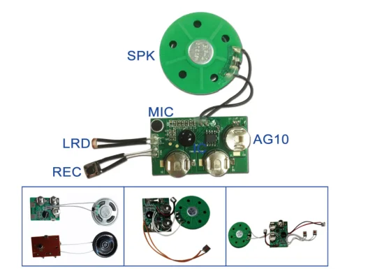 Small Recording Sound Module Programmable Sound Chip For Greeting Cards ...