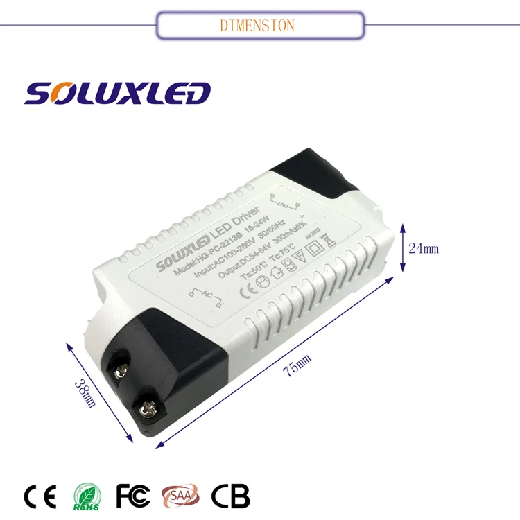 18-24w 300ma Led Driver For Panel Light - Buy Led Driver18-24w,Led ...