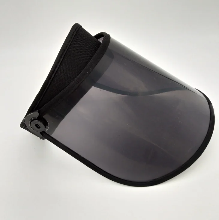 Uv Protection Clear Plastic Pvc Material Bicycling Sun Visor Cap - Buy ...