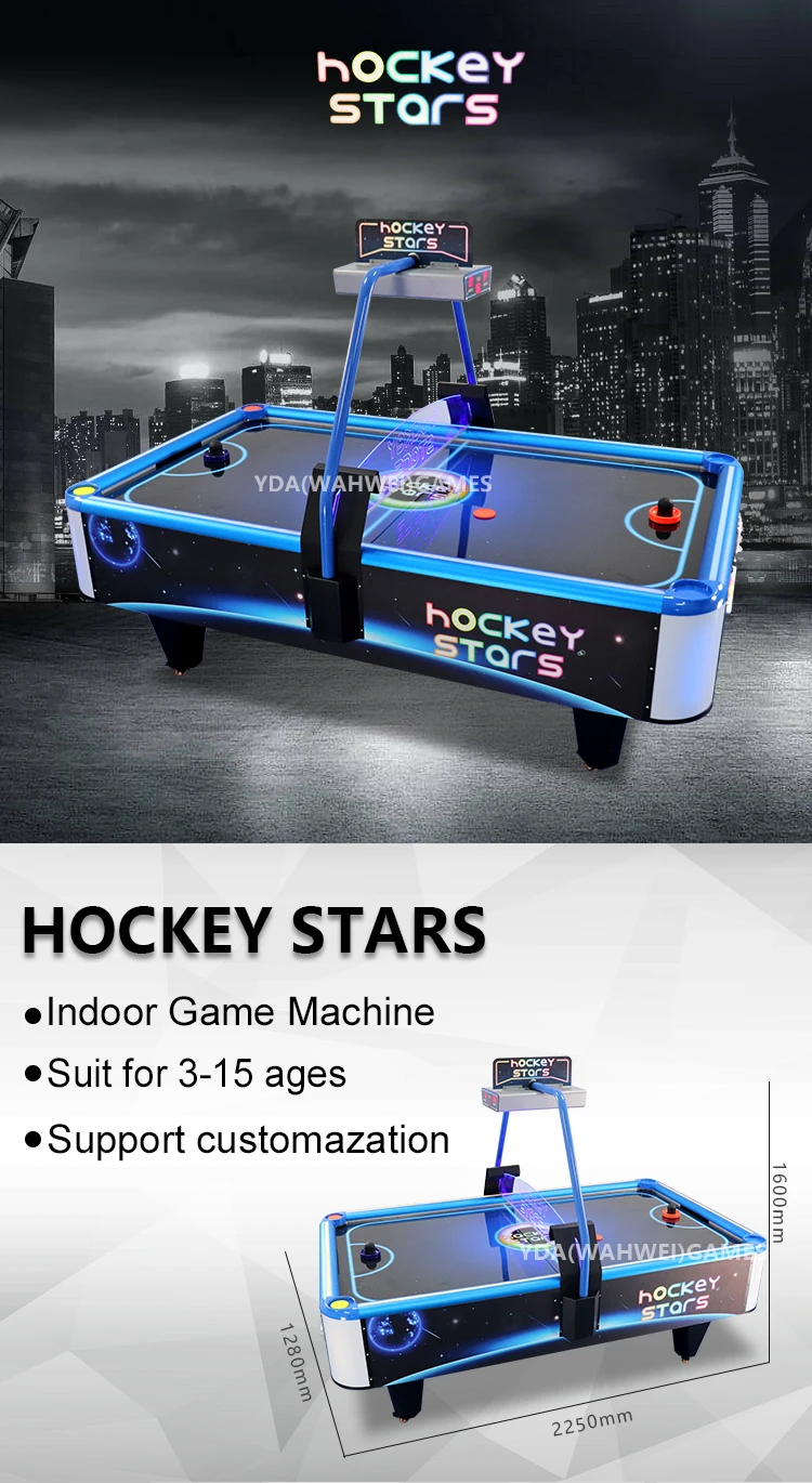 Hot Air Hockey Game Machine 2 Players Air Hockey Table Popular Hockey ...