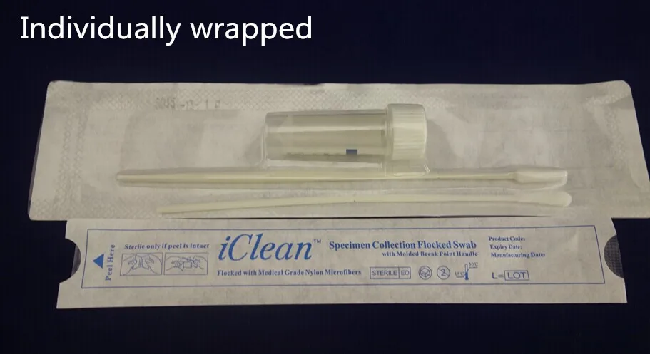 Nasopharyngnx/nasal Flocked Swab/brush/sampler In Tube Used In Hospital ...