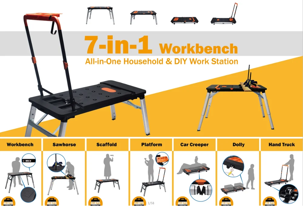 VERTAK 7 In 1 Multi-Function Garage workbench work table Products from ...