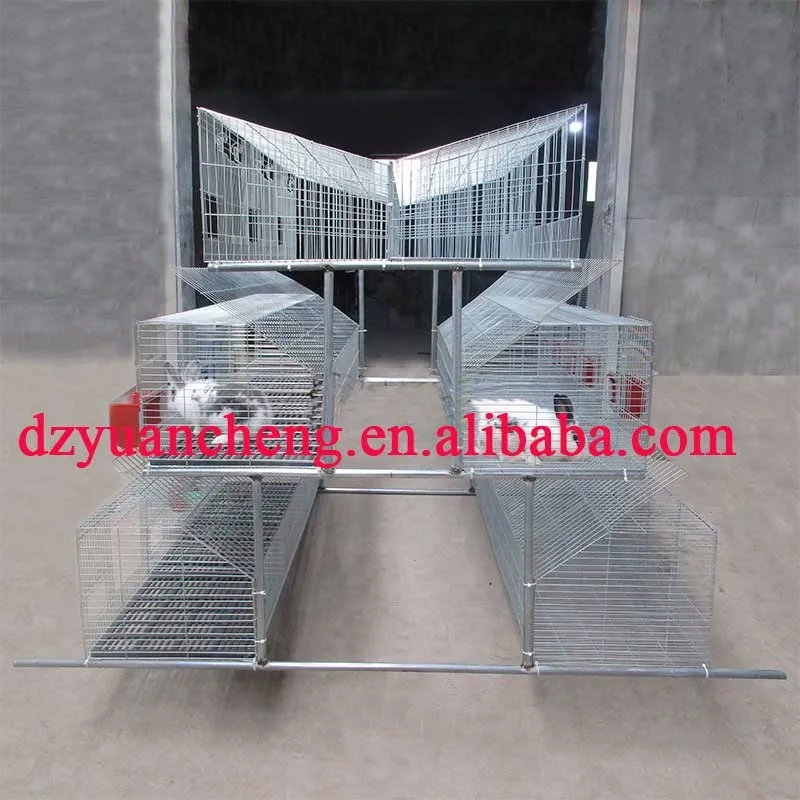 Large Scale Cheap Easy Clean Farming Rabbit Breeding Metal Battery ...