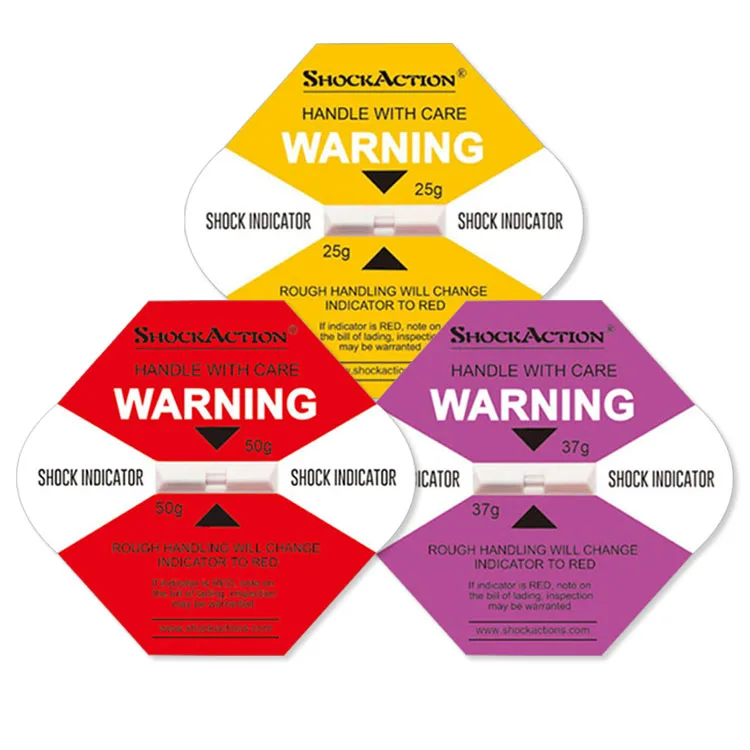 Shockaction Shipping Stickers - Reliable Impact Indicators