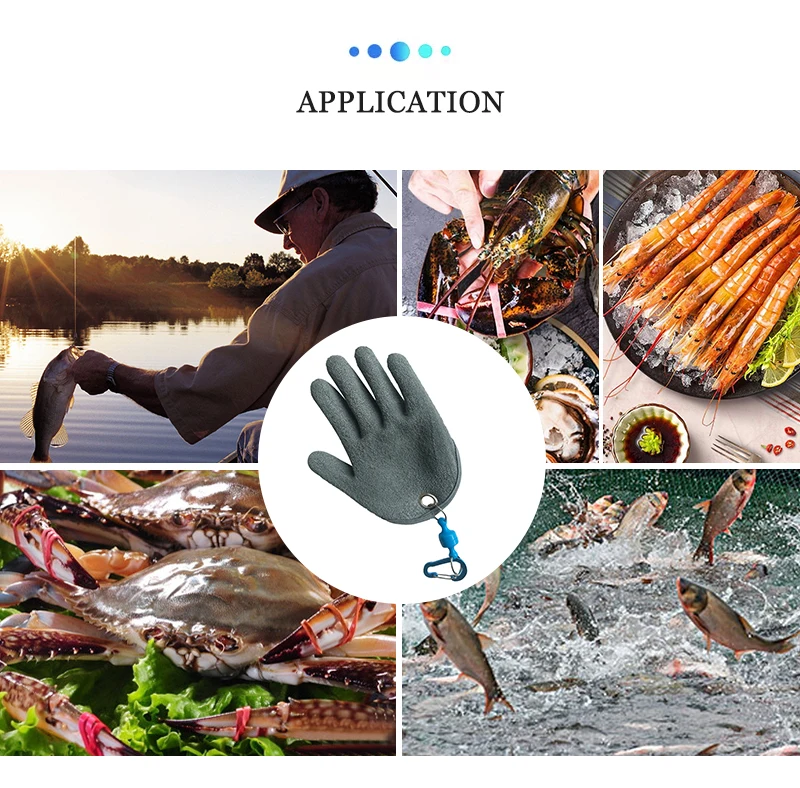 Waterproof Catch Fish Tools Crinkle Latex Anti-bite Cut Resistant ...