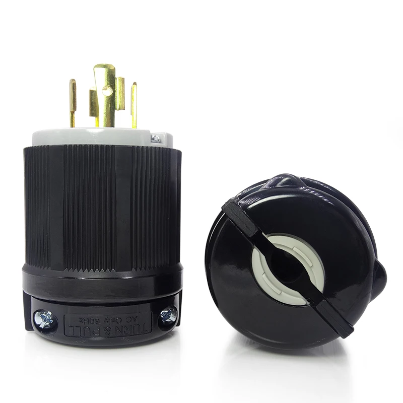 20 Amp,250 Volt 3-phase,Nema L15-20p,3p,4w,Locking Plug Bosslyn Brand ...