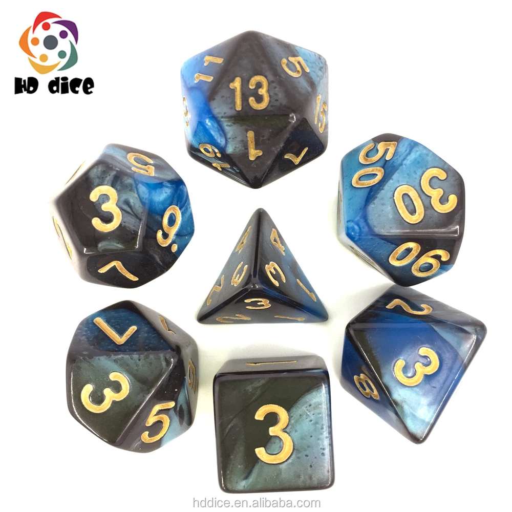 Custom Polyhedral Dice Set Of D4,D6,D8,D00,D12,D20 For Board Games And ...