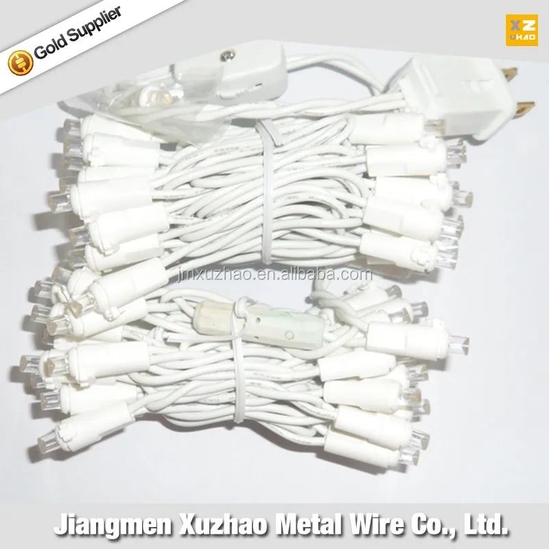 5mm Warm White Led Bulbs White Wire Wide Angle Garden Lightings ...