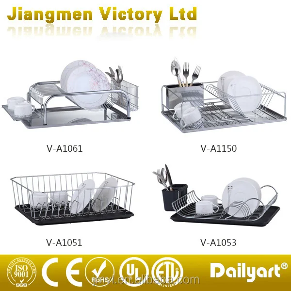 2 Layer Purple Fashion Kitchen Stainless Steel Dish Rack - Buy Dish ...