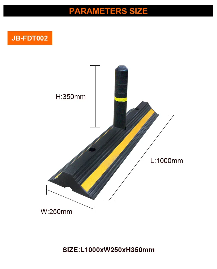 Best Sales Recyclable Road Divider Rubber Traffic Lane Separator Space ...