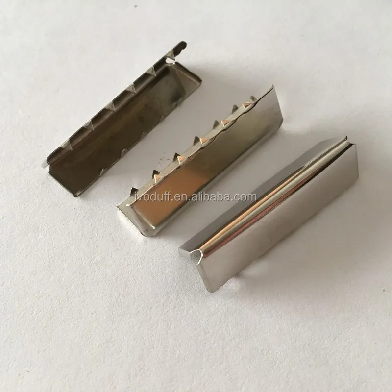 Custom Metal Belt End Clip for 40mm Belt - Prong Type