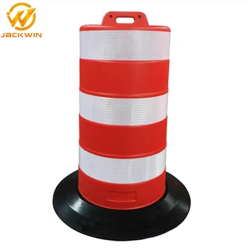 Reflective Traffic Barrels / Plastic Crash Barrel / Plastic Traffic ...