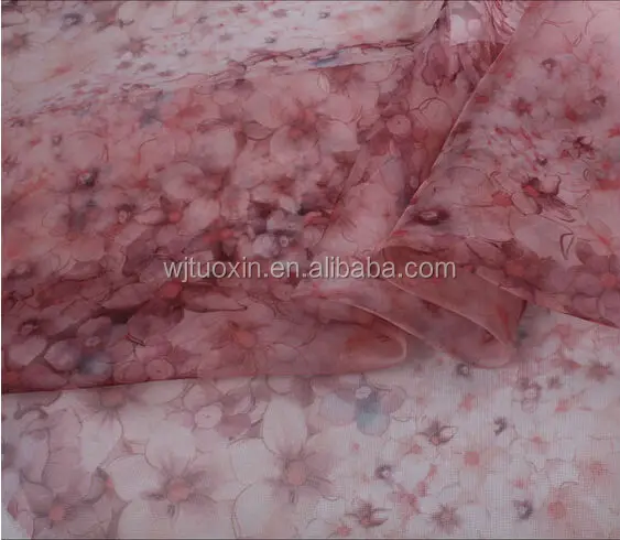 Digital Printed Silk Organza Fabric - Lightweight & Versatile