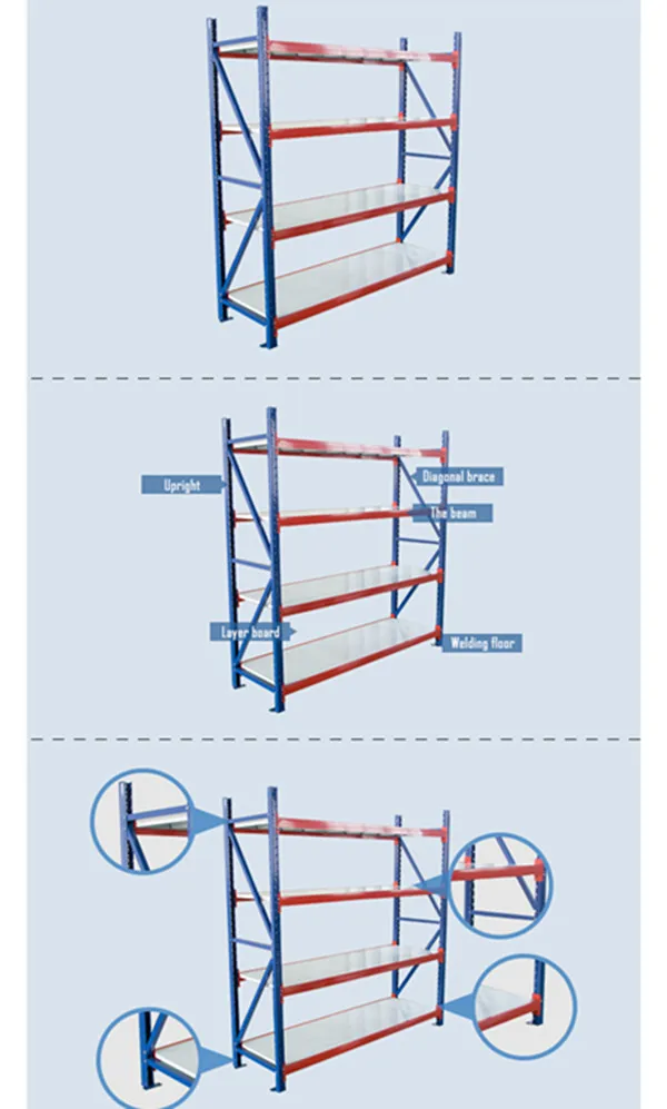 Customized Warehouse Cargo Stacking Steel Rack Shelf System Storage ...