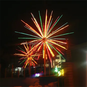 Outdoor Chrsitmas Decoration Led Firework Pole Lighting - Buy Led ...