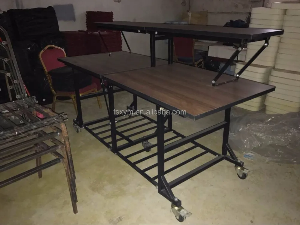 Buffet Wooden Table - Mobile Banquet Dining for Hotels