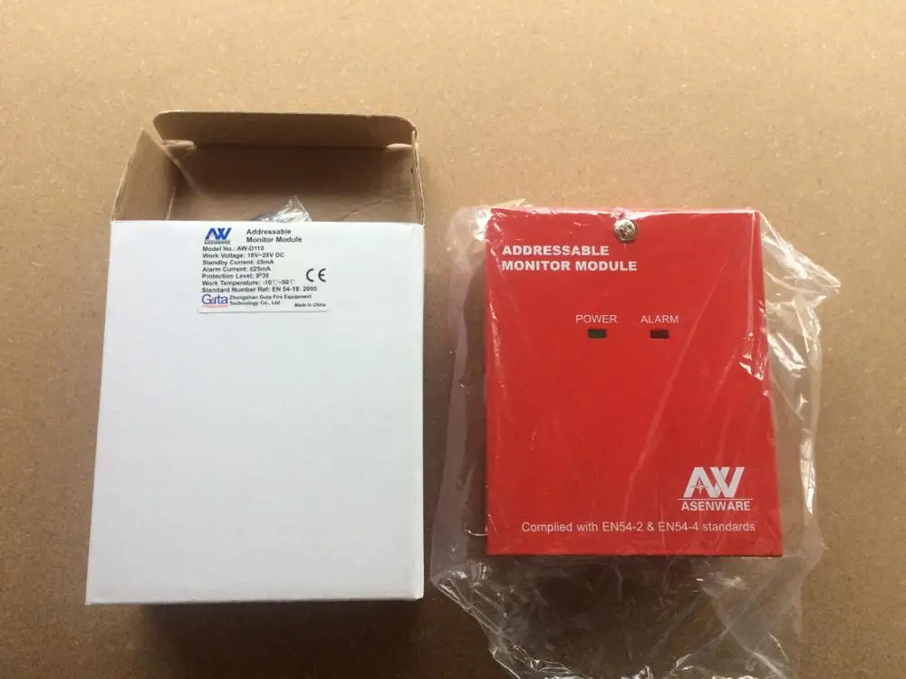 Aw-d110 Asenware Addressable Fire Alarm Monitor Module - Buy ...