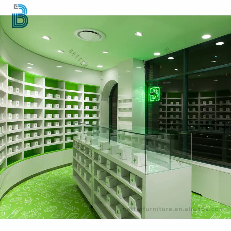 Retail Pharmacy Store Furniture Display Showcase Design Medicine Shop ...