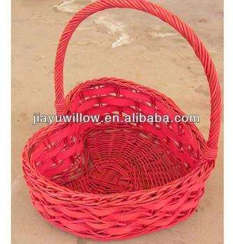 Heart Shape Wicker Gift Basket For Valentine's Day - Buy Valentine's ...
