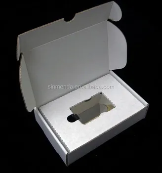 Custom White Cardboard Box With Corrugated Compartments Inner Tray ...