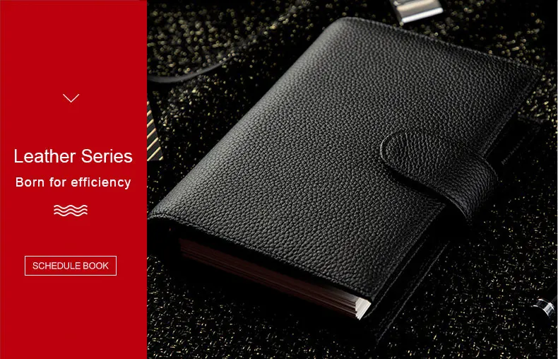 Fancy Custom Genuine Leather Loose Leaf Binder Organizer Notebook ...