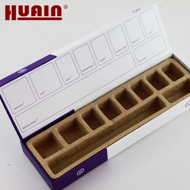 Custom Box Packaging Cardboard With Molded Pulp Compartments Tray - Buy ...