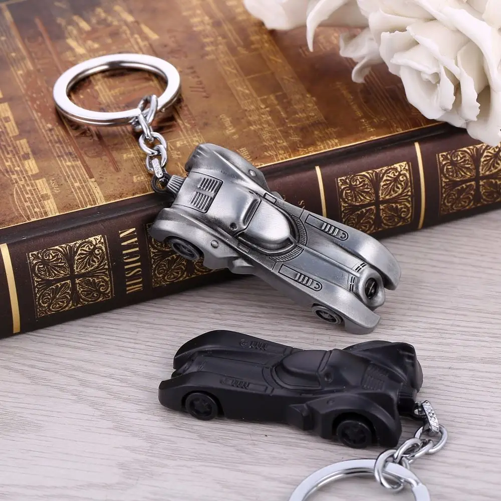 The Dark Knight Car Keychain Batmobile Man V Alloy Pendant Toy Keyring ...