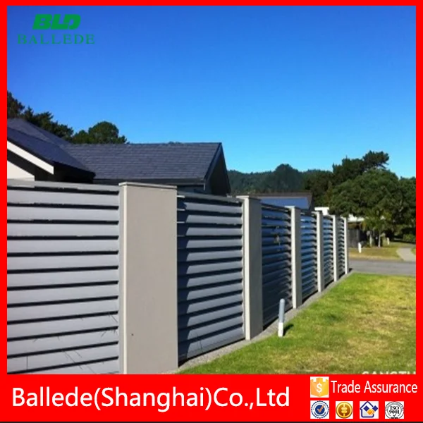 Double Blades Powder Coated Aluminum Louver Fencing - Buy Aluminum ...