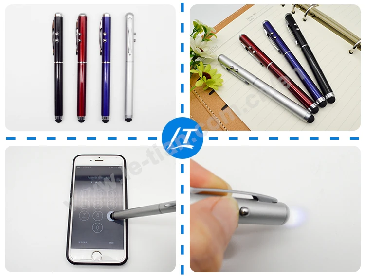 3 In 1 Function Led Laser Pointer Stylus Pen - Buy Stylus Pen,Laser ...