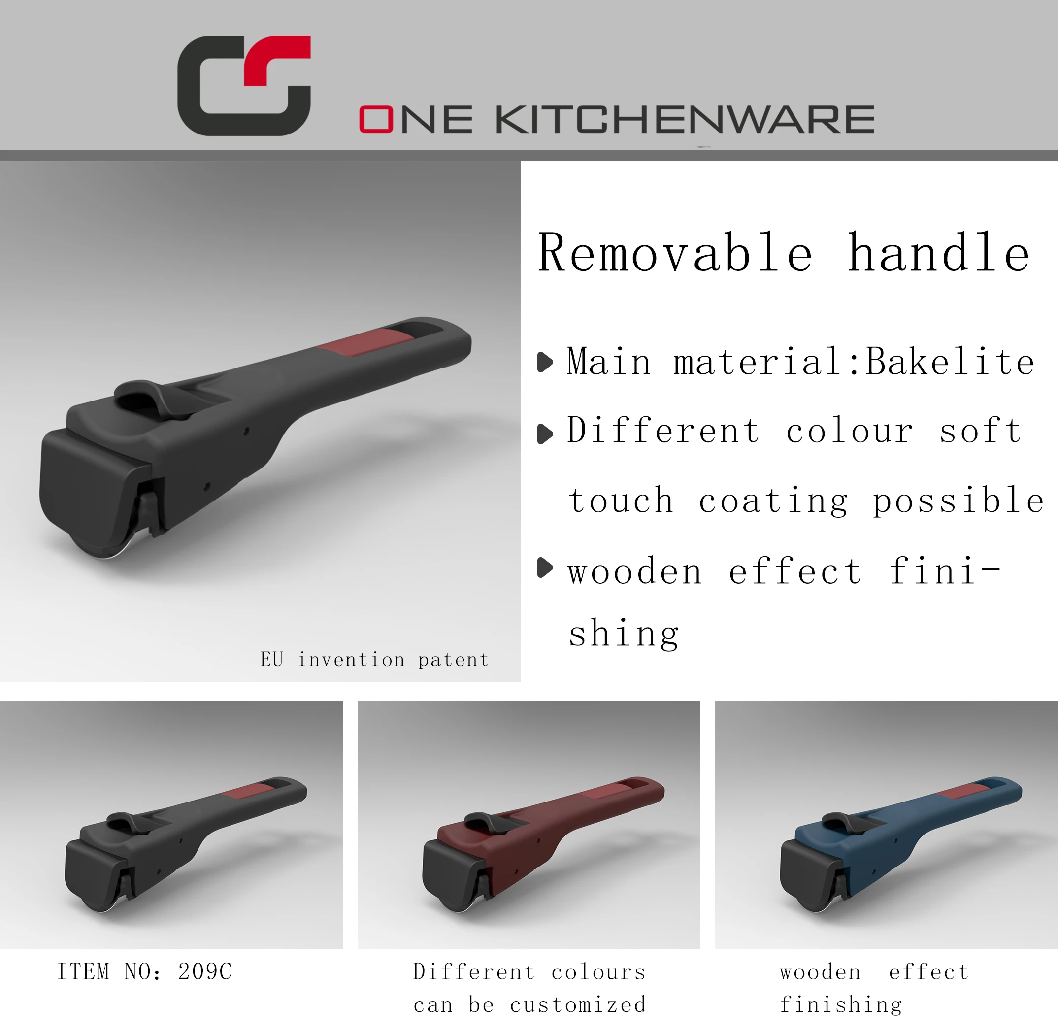 Removable Handle For Cookware (bakelite)detachable Handle For Cookware ...