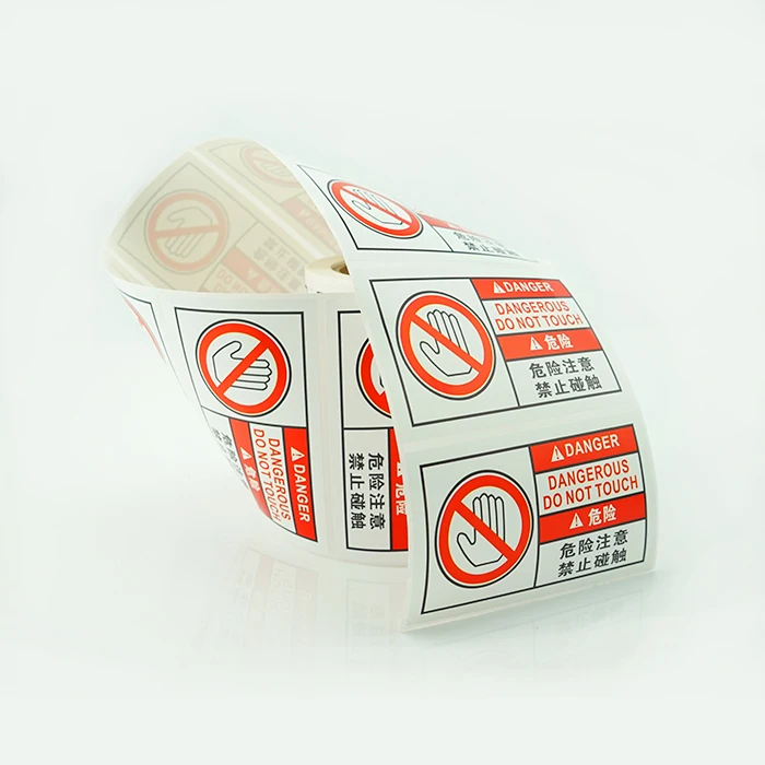 Recyclable Custom Security Warning Carton Labels Mailing Stickers For ...