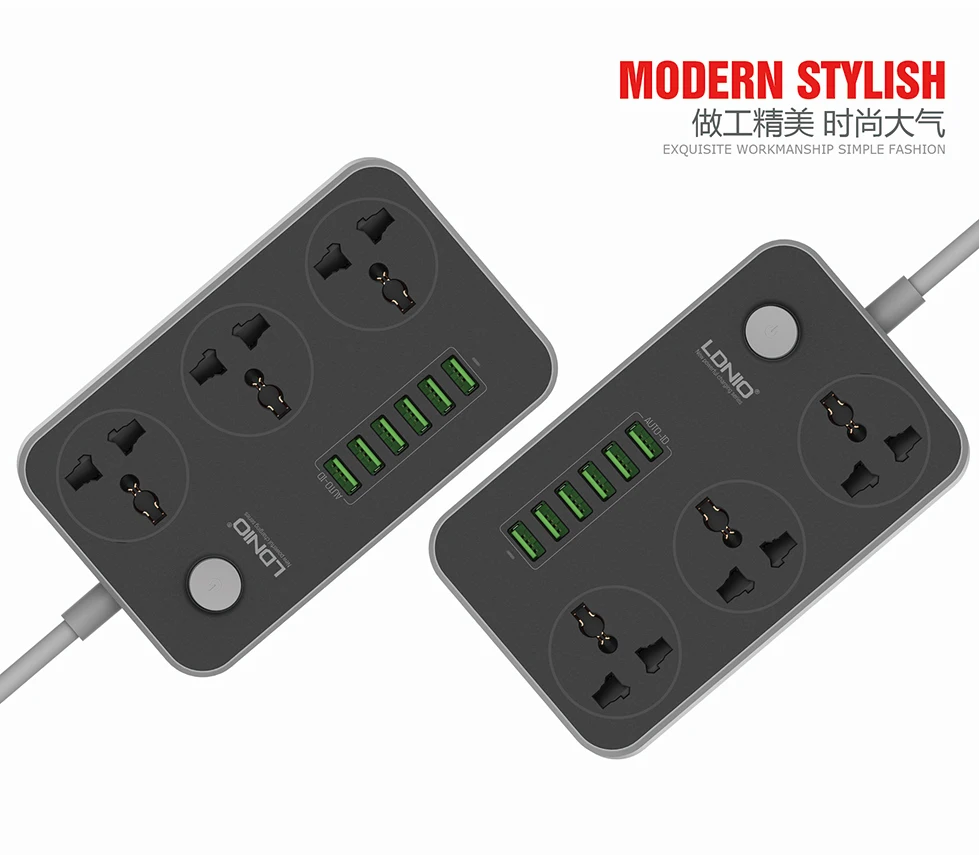 Flexible Extension Socket Dual Usb Power Strip With Switch For Malaysia ...