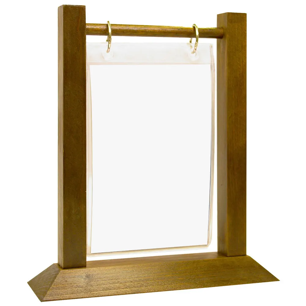A3 Size Rustic Wood Table Talkers - Stylish Menu Holders