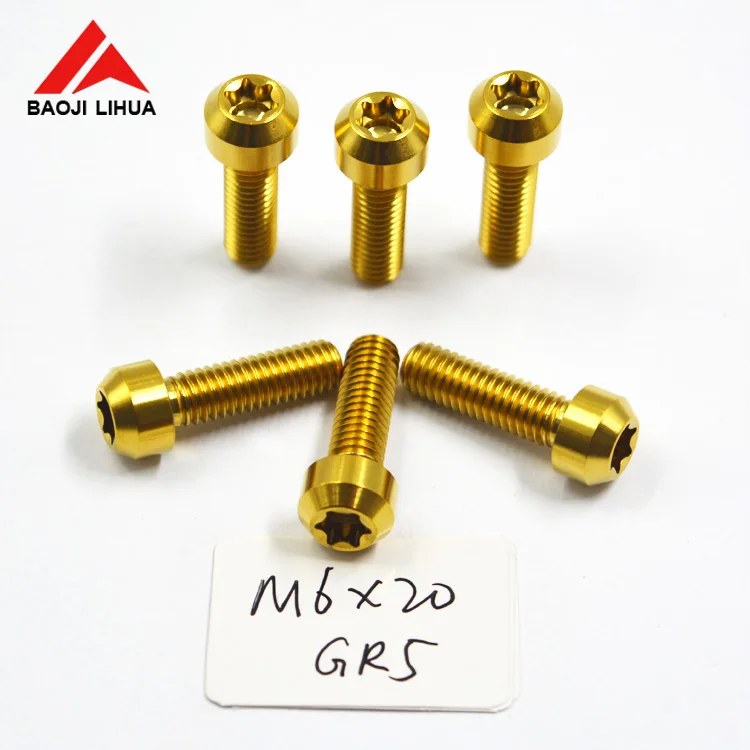 Grade5 M6 M8 Titanium Star Key Bolt for Scooter & Motorcycle