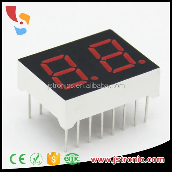 0.4 Inch 2 Digit Red Counter 7 Segment Display for LED Timer