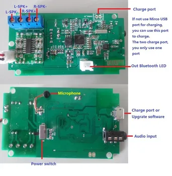 3w Bluetooth Receive Speaker Circuit Board - Buy Bluetooth Audio ...