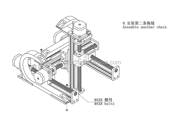 Xyz Multi Axis Cnc Ball Screw Linear Motion Guide Rails Module Actuator Gantry Linear Module ...