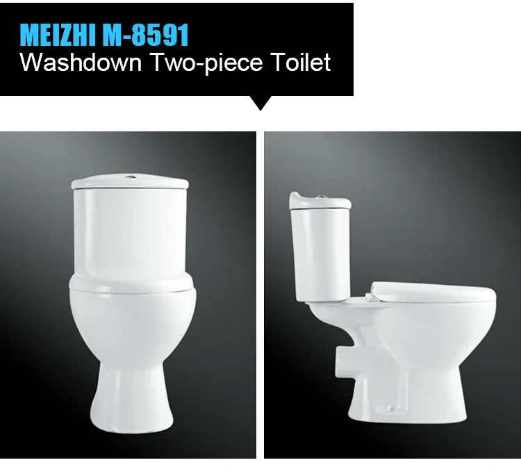 Ceramic Flushing Method Water Closet,Two Piece P-trap Asian Toilet ...