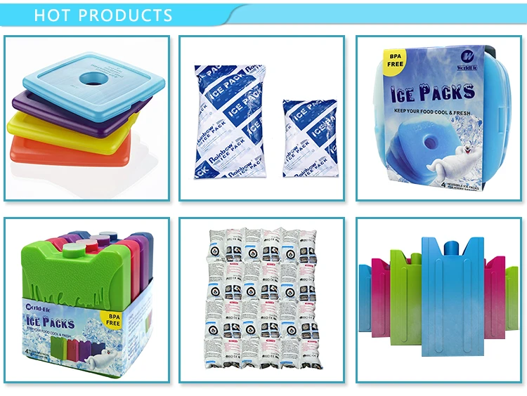 Reusable Cool Coolers Freezer Ice Pack Slim And Long Lasting Ice Bricks ...