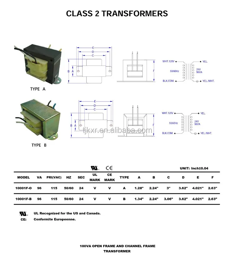 Ul Cul Ce Hub Mount 120v 60hz Ac 24vac Class 2 Transformer,24v Ac ...
